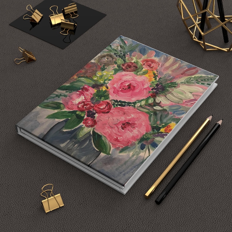 Floral Abstract Journal | Shannon Doyle Art Hardcover Notebook - Etsy