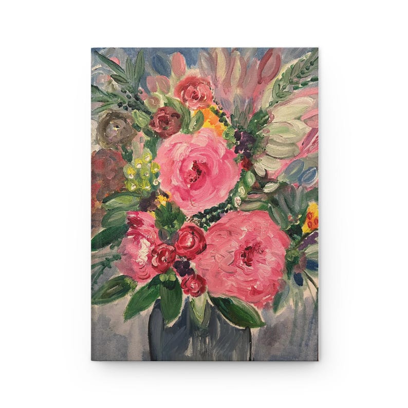 Floral Abstract Journal | Shannon Doyle Art Hardcover Notebook - Etsy