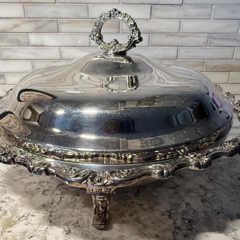 Silver Buffet Server - Etsy