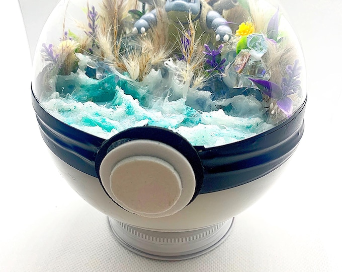 Blastoise Pokémon Beach Terrarium , Light up Poke Ball Size Large ...