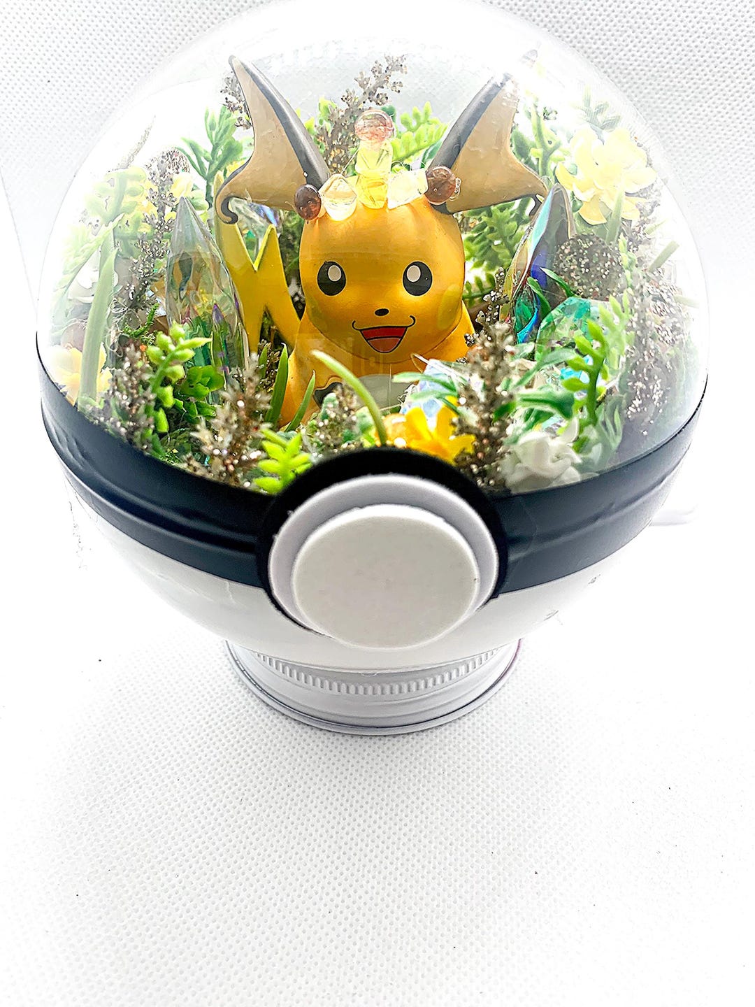 Raichu Pokémon Light up Crystal Garden ,large Terrarium , Pokémon Gift ...