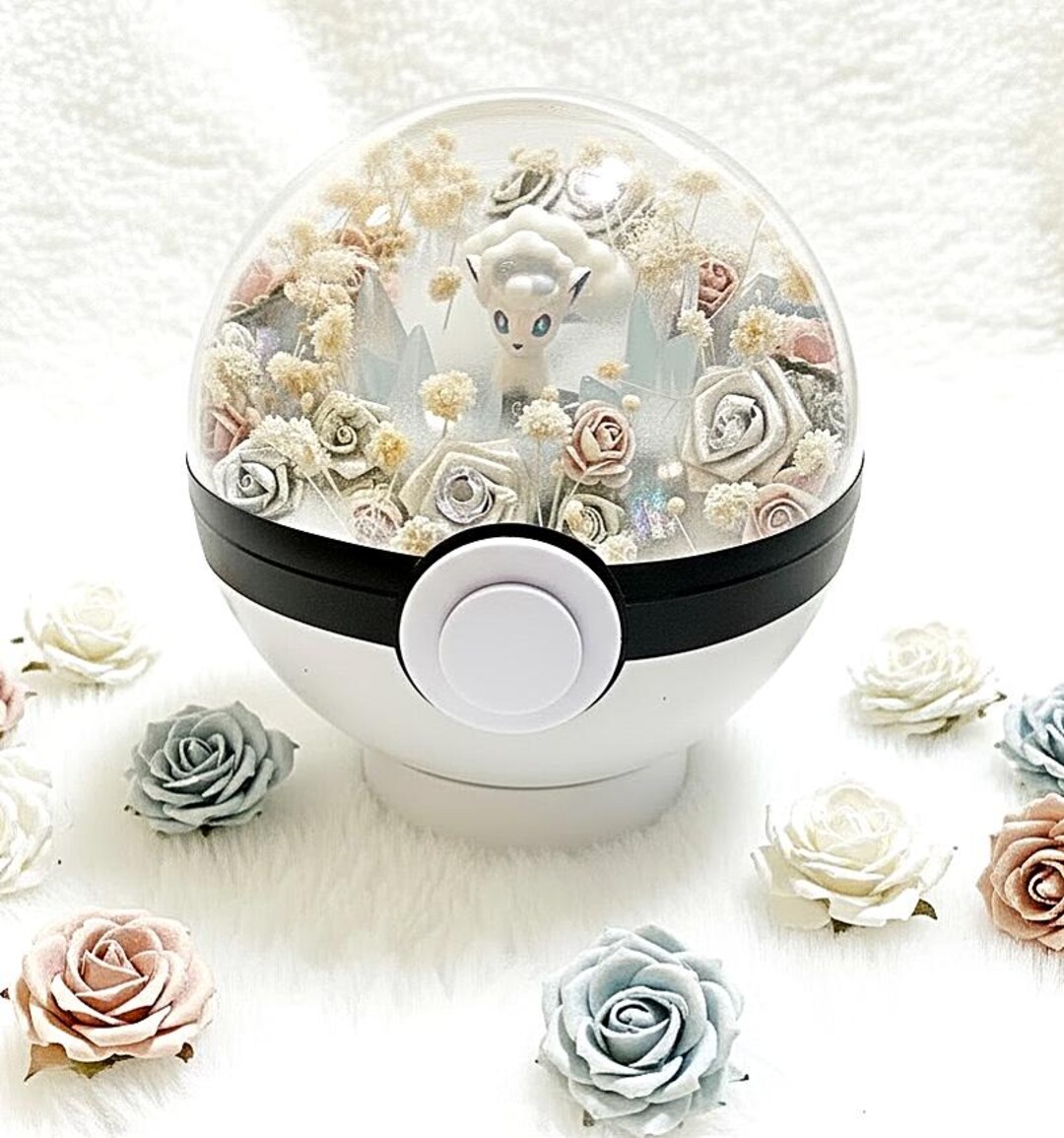 Alolan Vulpix Fanart Terrarium Large Size 4.7 Inch , Light up , Large ...