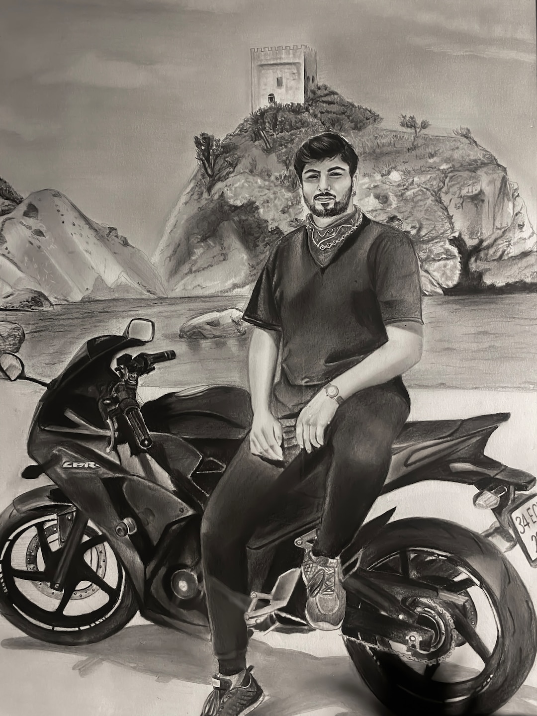 Custom Pencil Drawing, Sketch, Pencil Portrait, Drawing From Photo ...