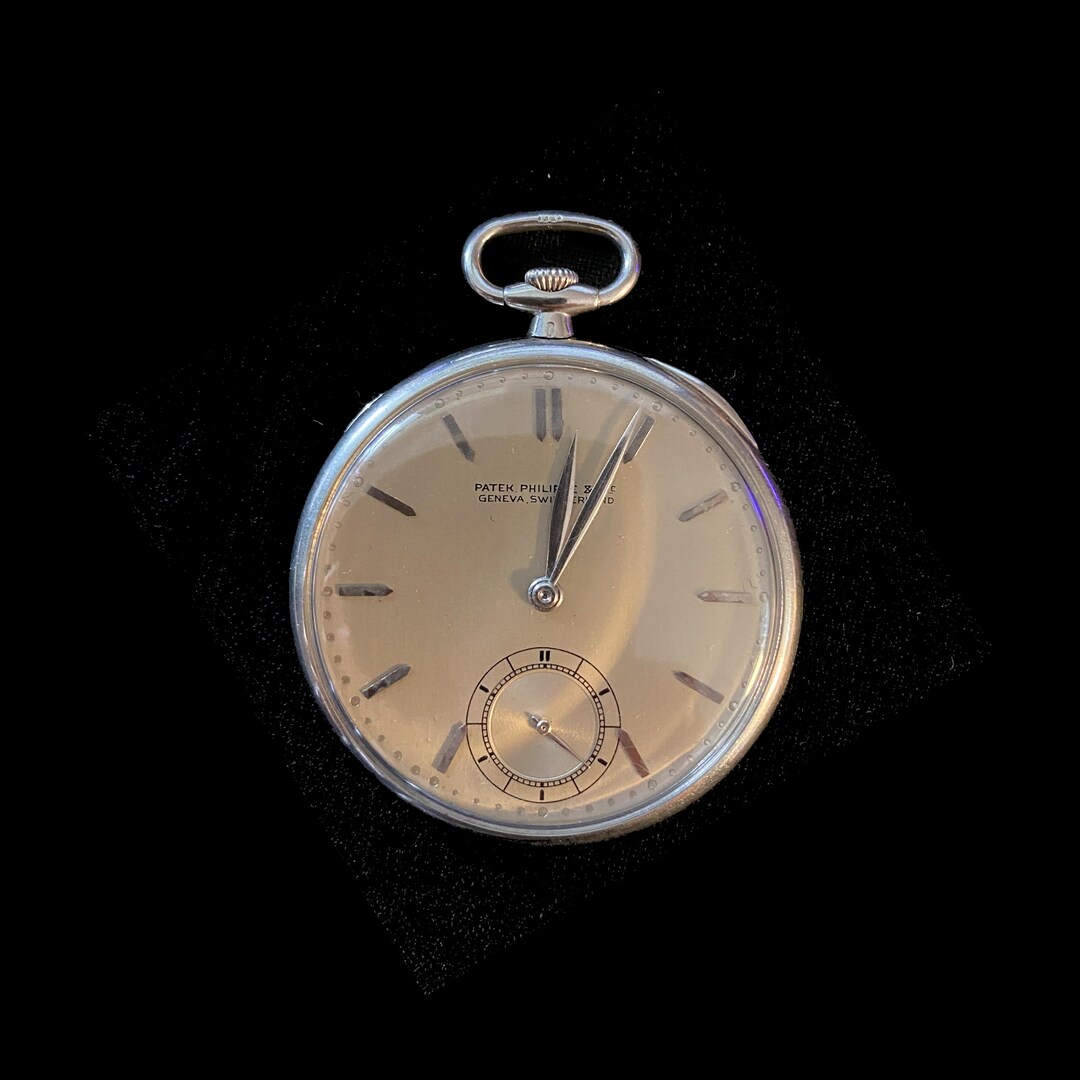 Rare Patek Philippe Platinum Pocket Watch With 18 Jewel Movement