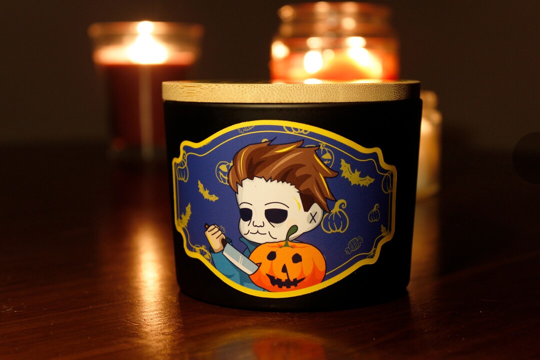 Michael Myers Halloween Candle: Coconut Soy Wax, Spooky Gothic Decor - Etsy