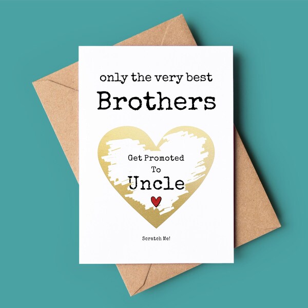 Uncle Announcement - Etsy