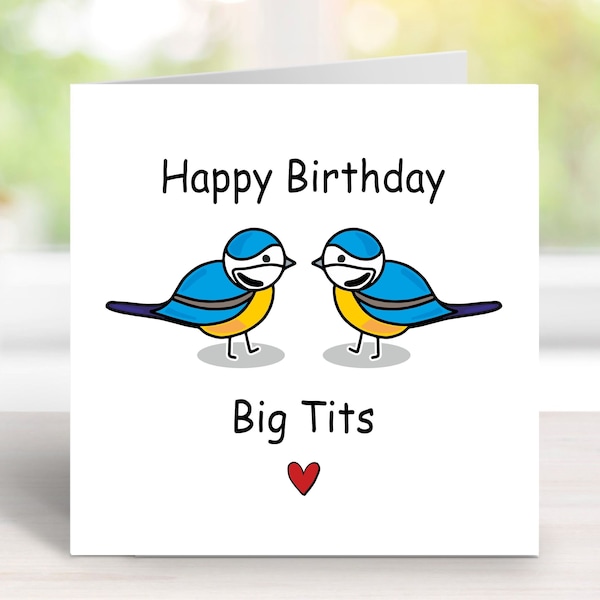 Rude Blue Tits Etsy