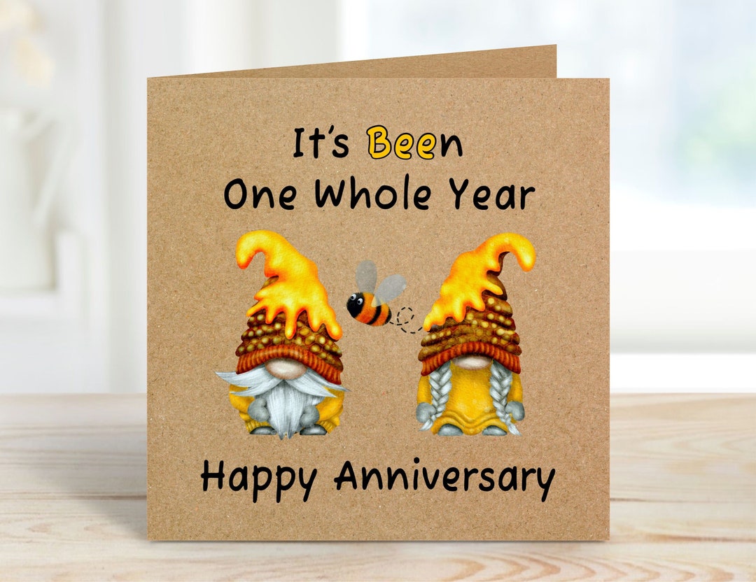 1st Anniversary Card One Whole Year 1 Year Anniversary Card - Etsy