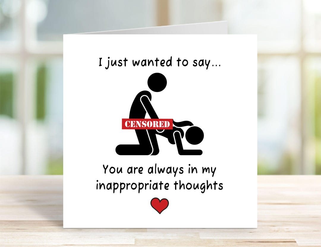 Funny Birthday Card, Cheeky Special Birthday Card, for Wife, Love Rude ...