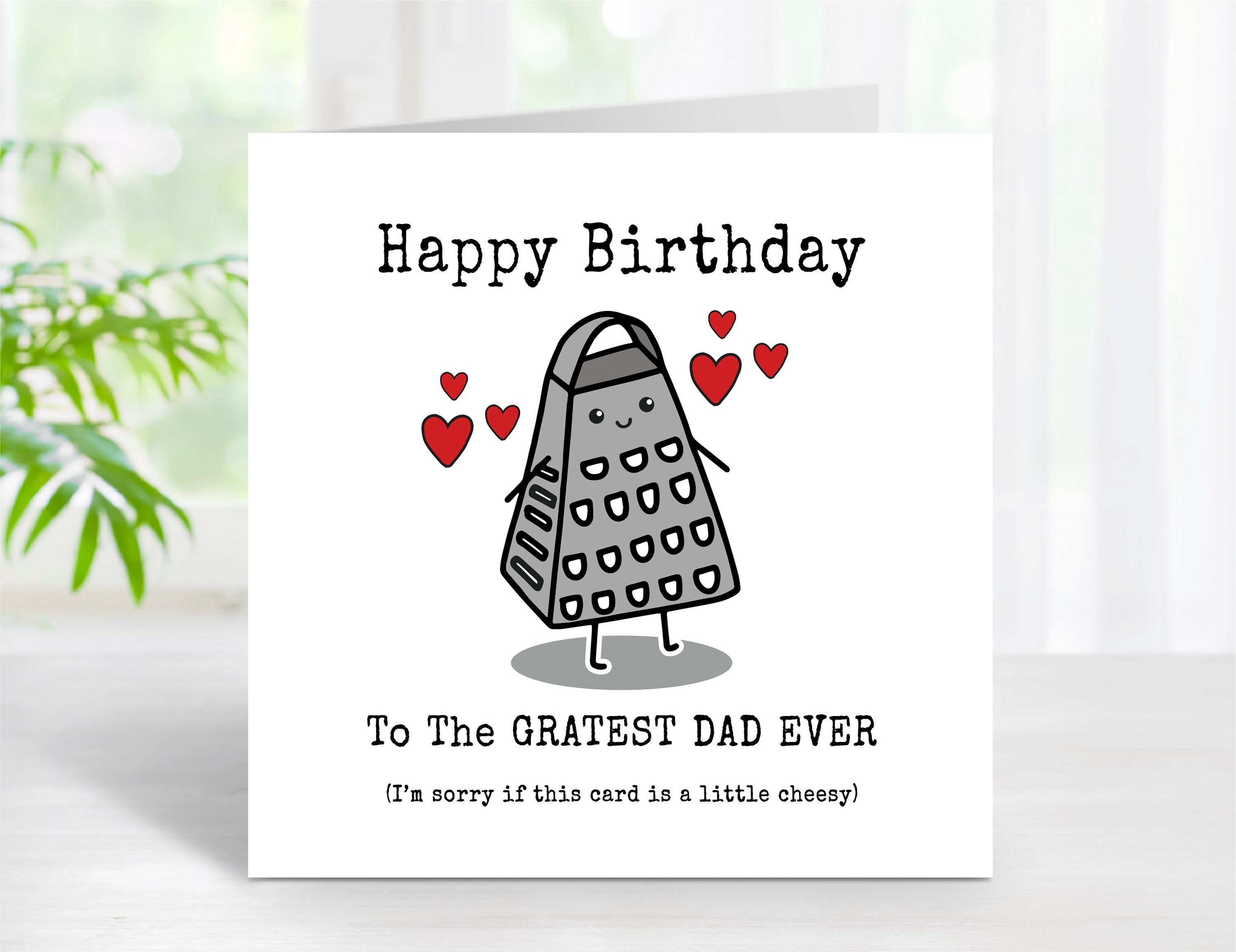 Funny Birthday Card, Happy Birthday to the Gratest Dad Ever, Cute but ...