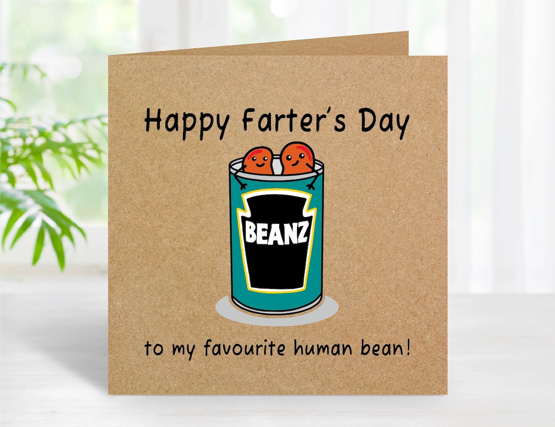Funny Fathers Day Card, Happy Farter's Day, Cute Card for Fathers Day ...