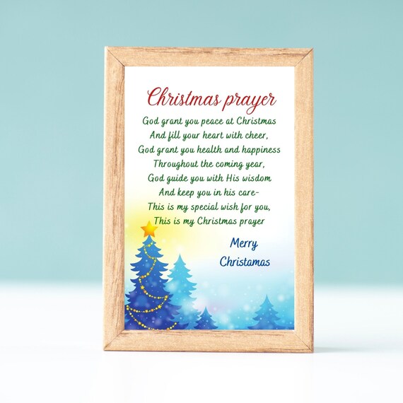 Printable Christmas Prayer