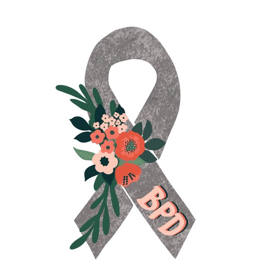 Borderline Personality Disorder Sticker BPD Awareness Ribbon - Etsy