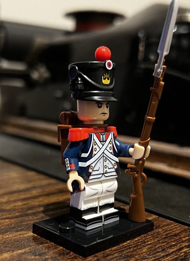 Custom Lego Napoleonic Soldiers French British Fusiliers, Old Guard ...