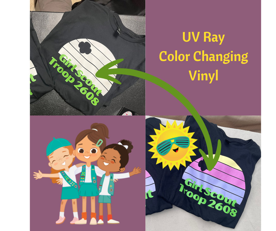UV Color Changing T-shirt: Sunlight Reactive, Custom Design - Etsy