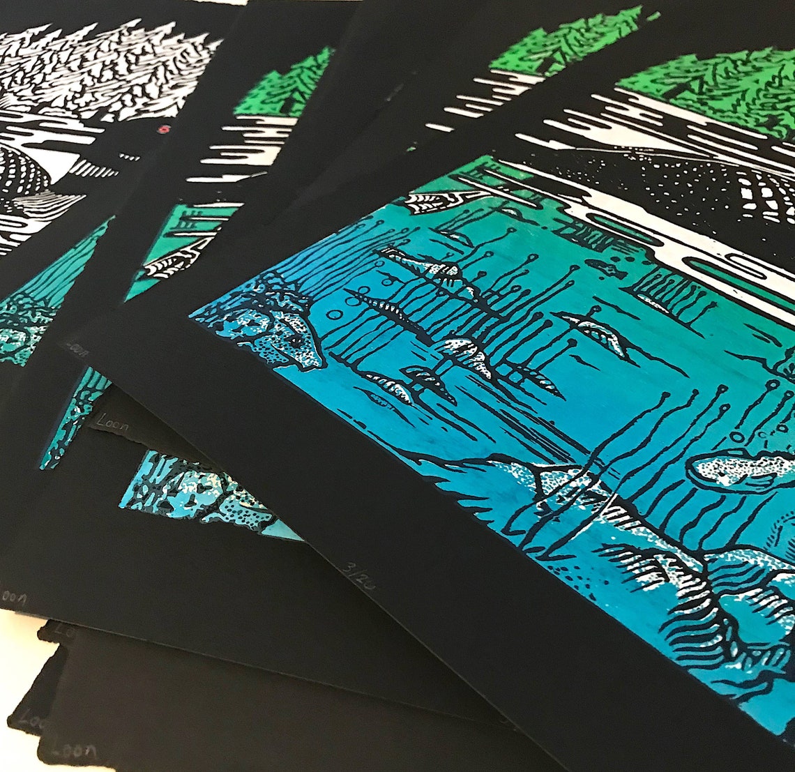 Loon Poster Screenprint - Etsy