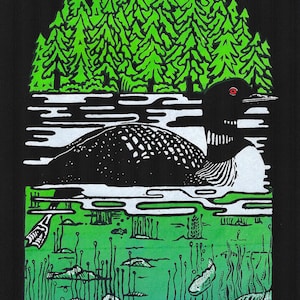 Loon Poster Screenprint - Etsy