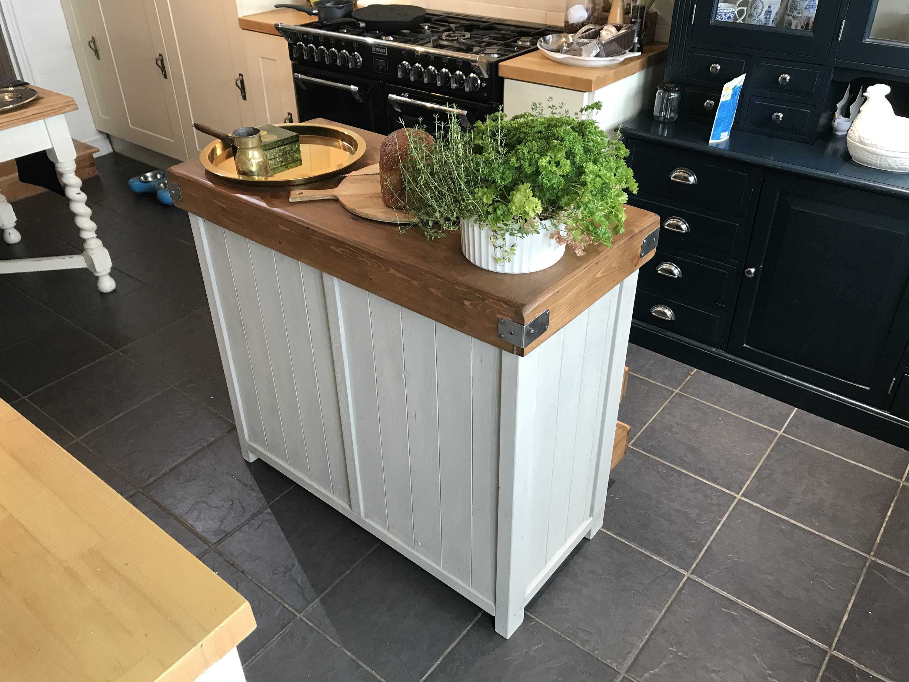 Hand Crafted Butchers Block Style Kitchen Island - Etsy UK