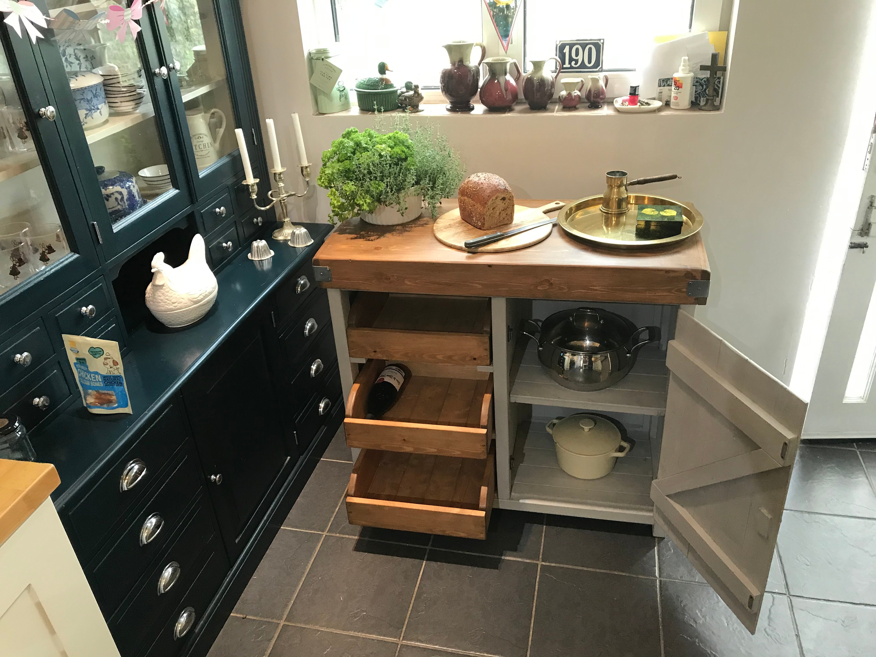 Hand Crafted Butchers Block Style Kitchen Island - Etsy UK