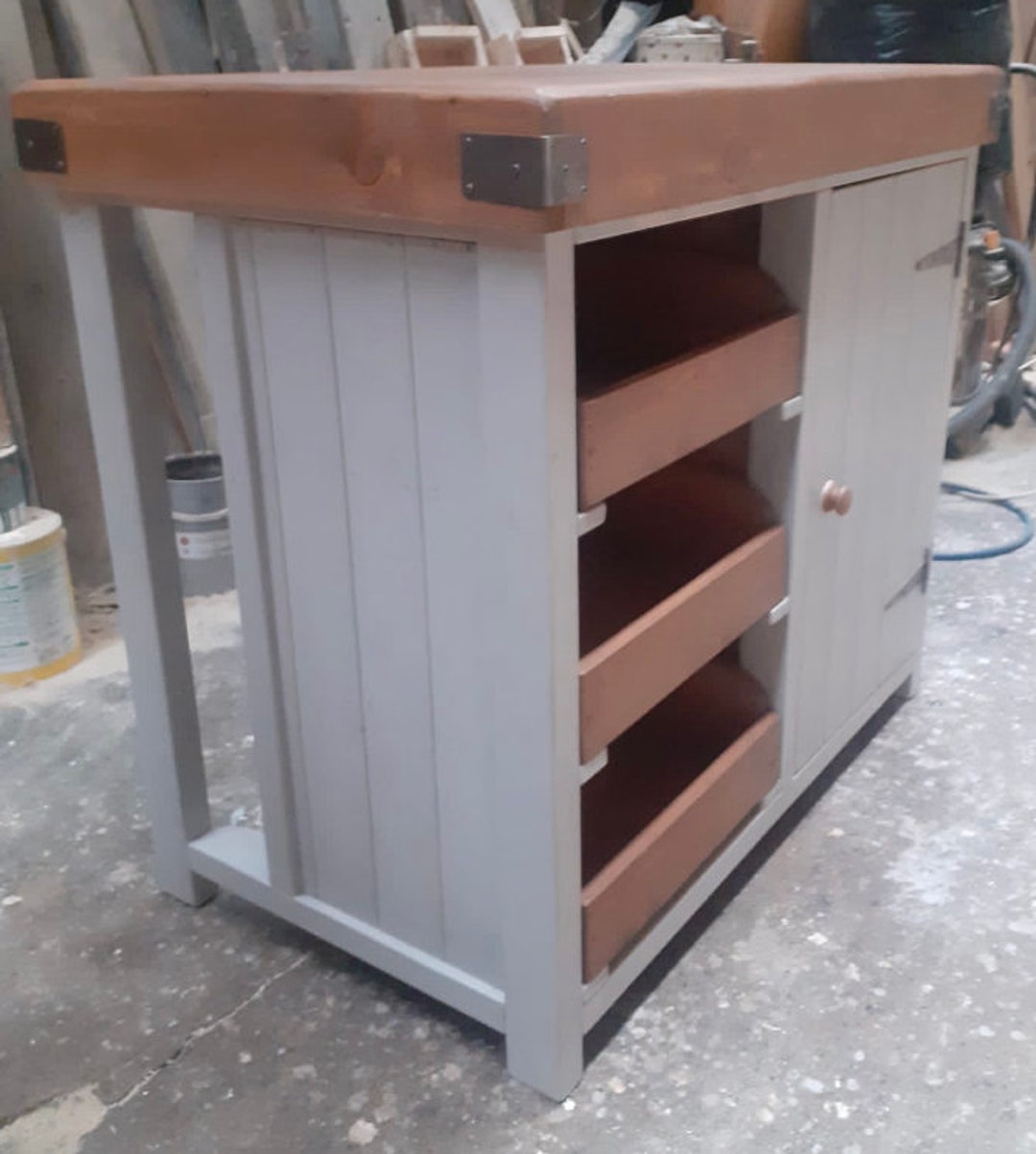 Butcher Block Style Kitchen Island/ Breakfast Bar - Etsy