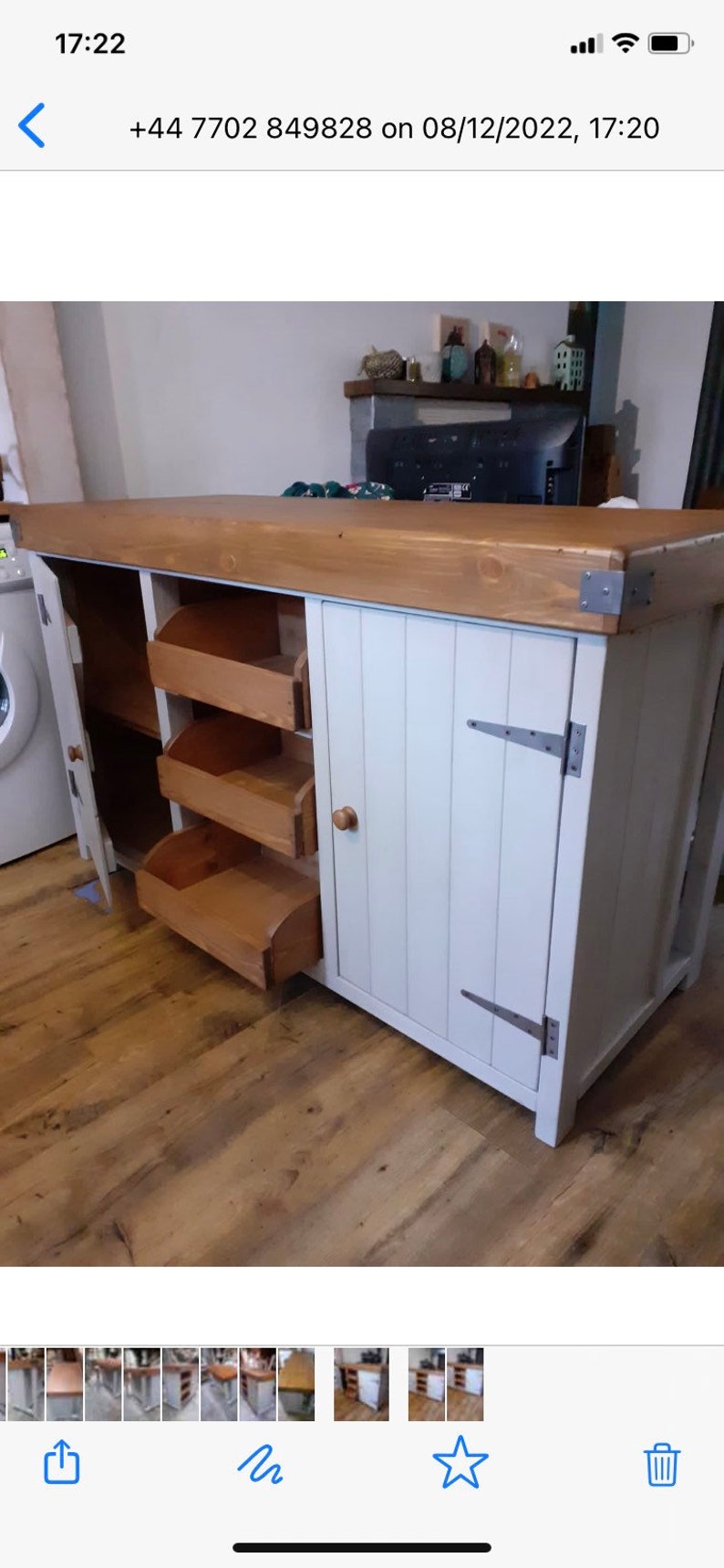 Butchers Block Style Kitchen Island/breakfast Bar. - Etsy UK