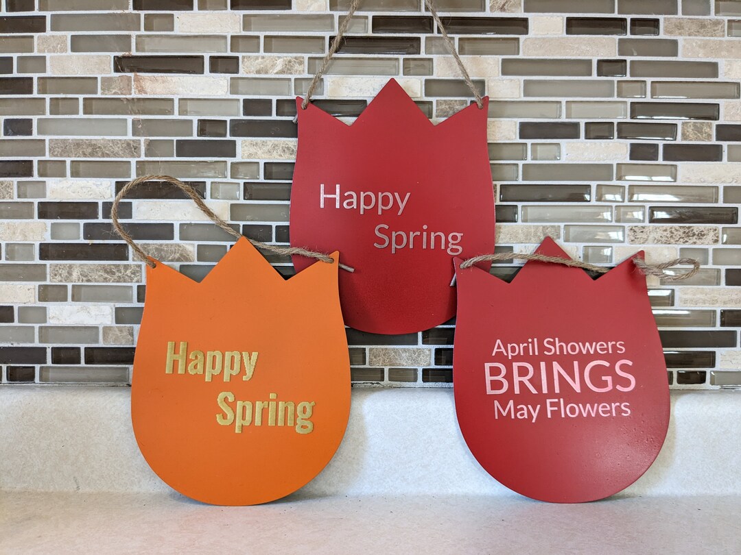 Spring Tulip Sign - Etsy