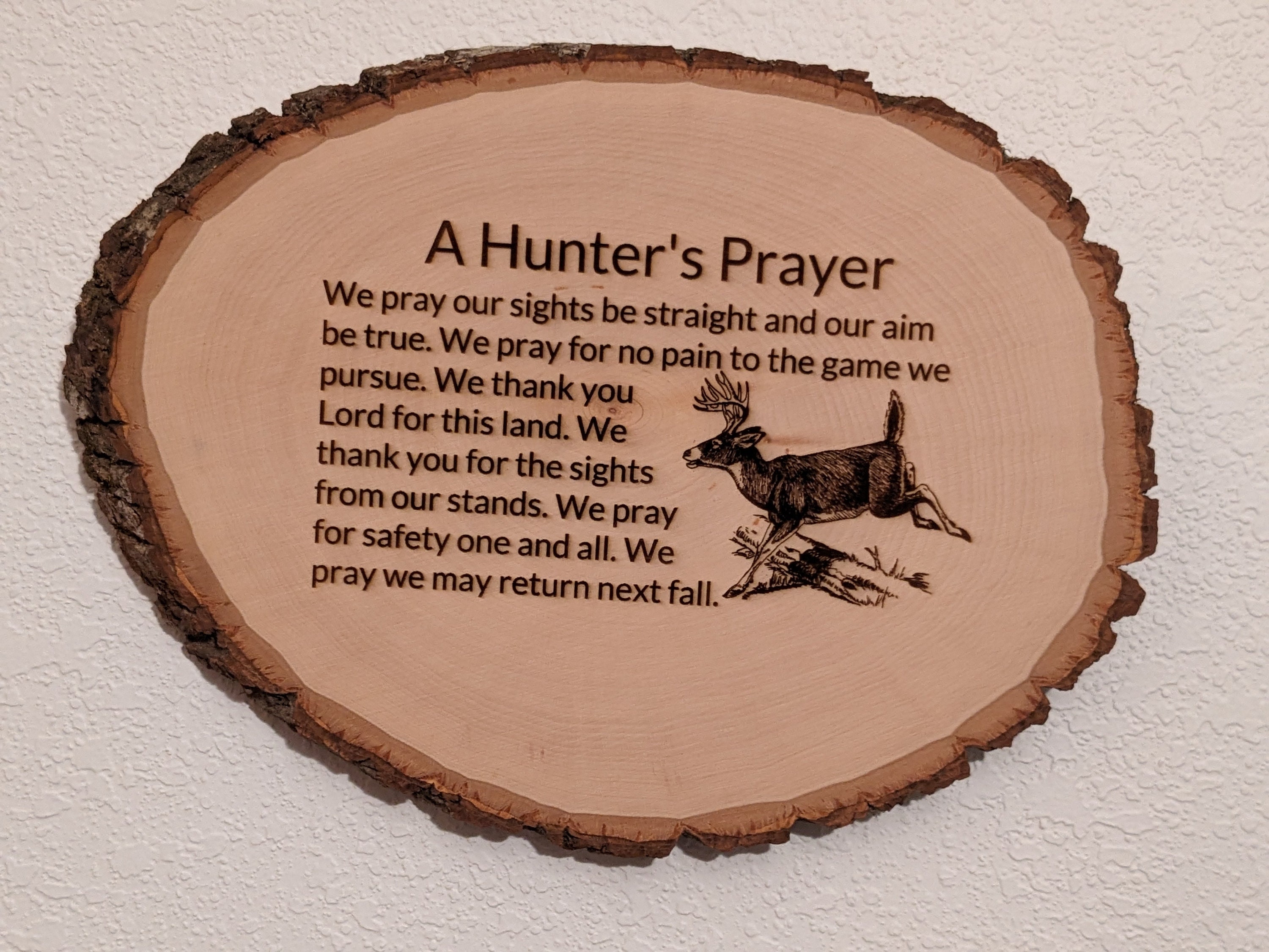 Hunters Prayer Plaque - Etsy