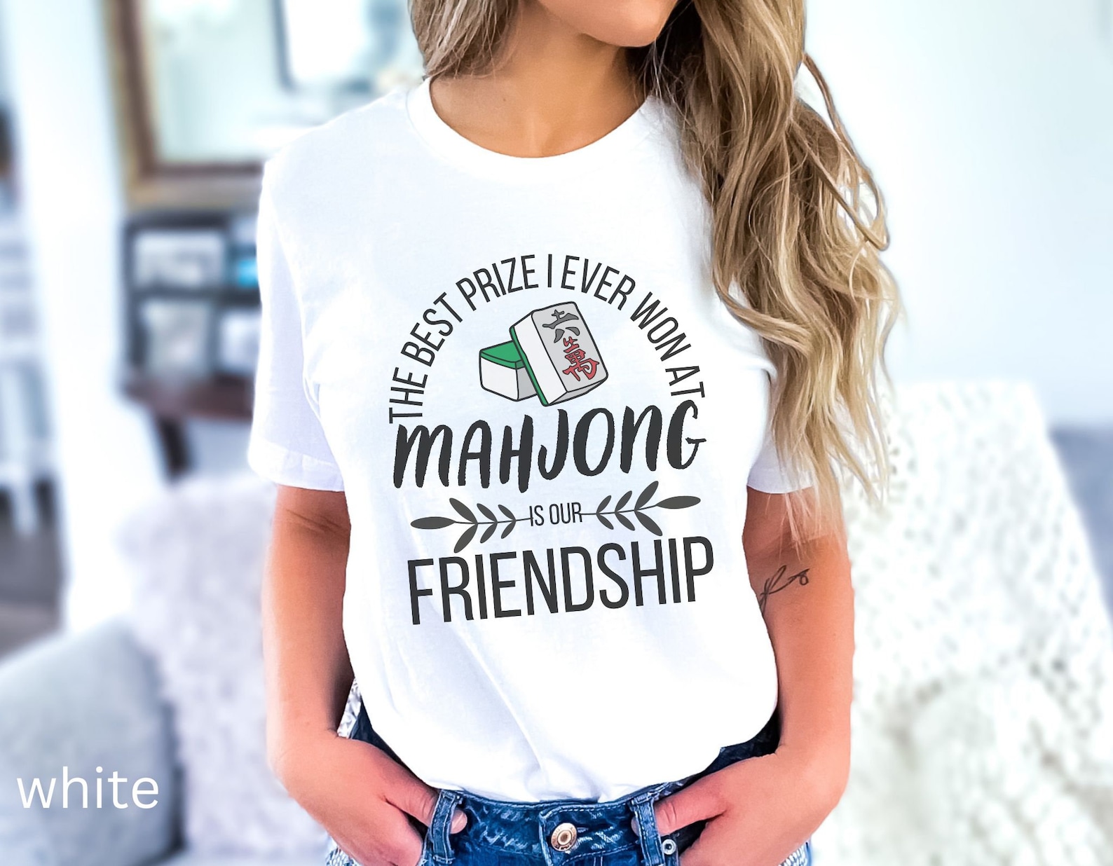 Mahjong Friends T-shirt, Mahjong Friendship Shirt, Ladies Night Out ...