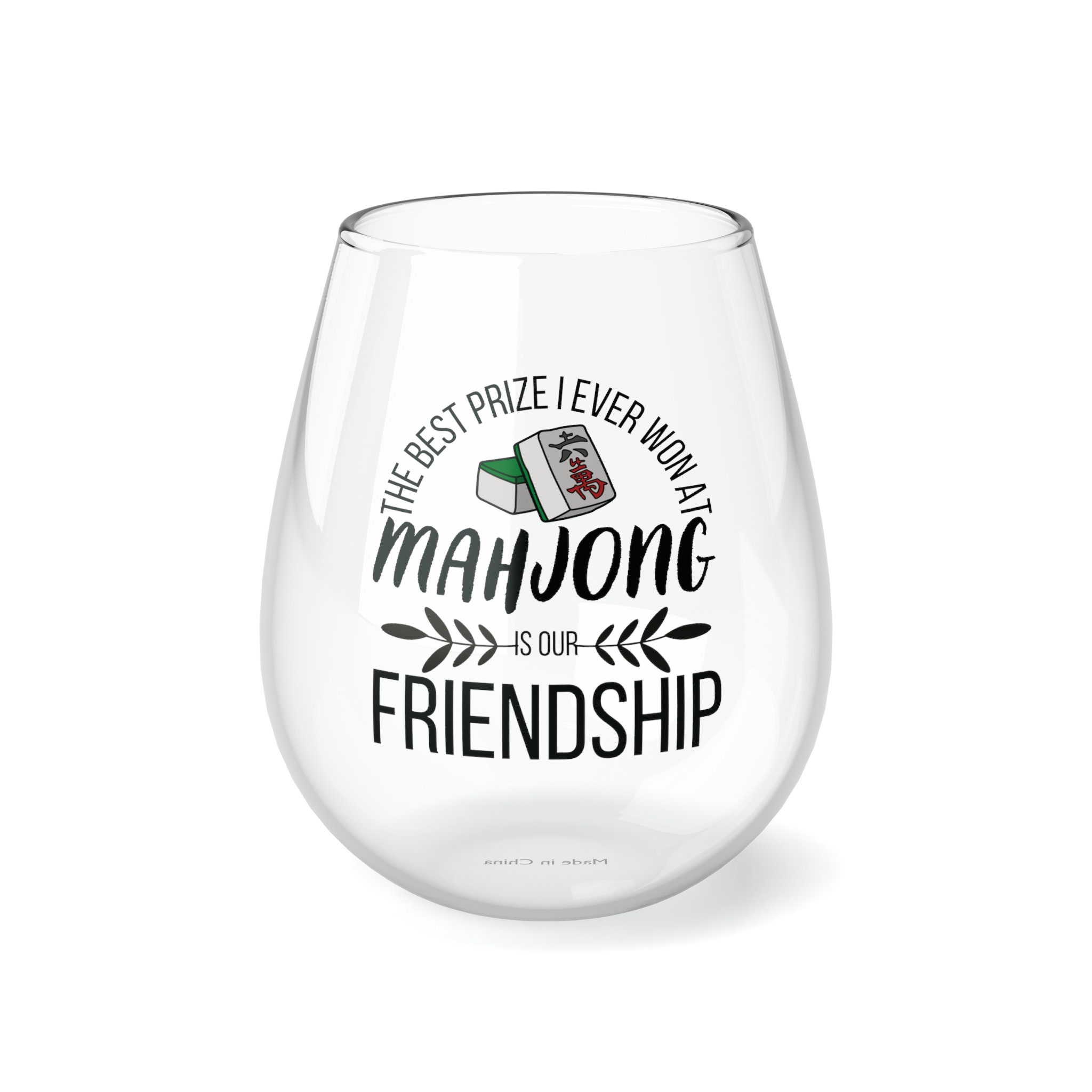 Mahjong Friendship Wine Tumbler Best Prize Ever Mah Jong Friends