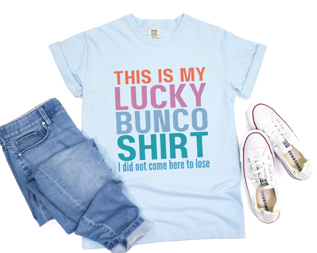 Colorful Lucky Bunco Shirt, Bunco Friends Comfort Colors T-shirt ...