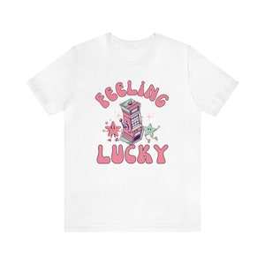 Feeling Lucky Retro Slot Machine T-shirt, Vintage-styled Casino Slots ...