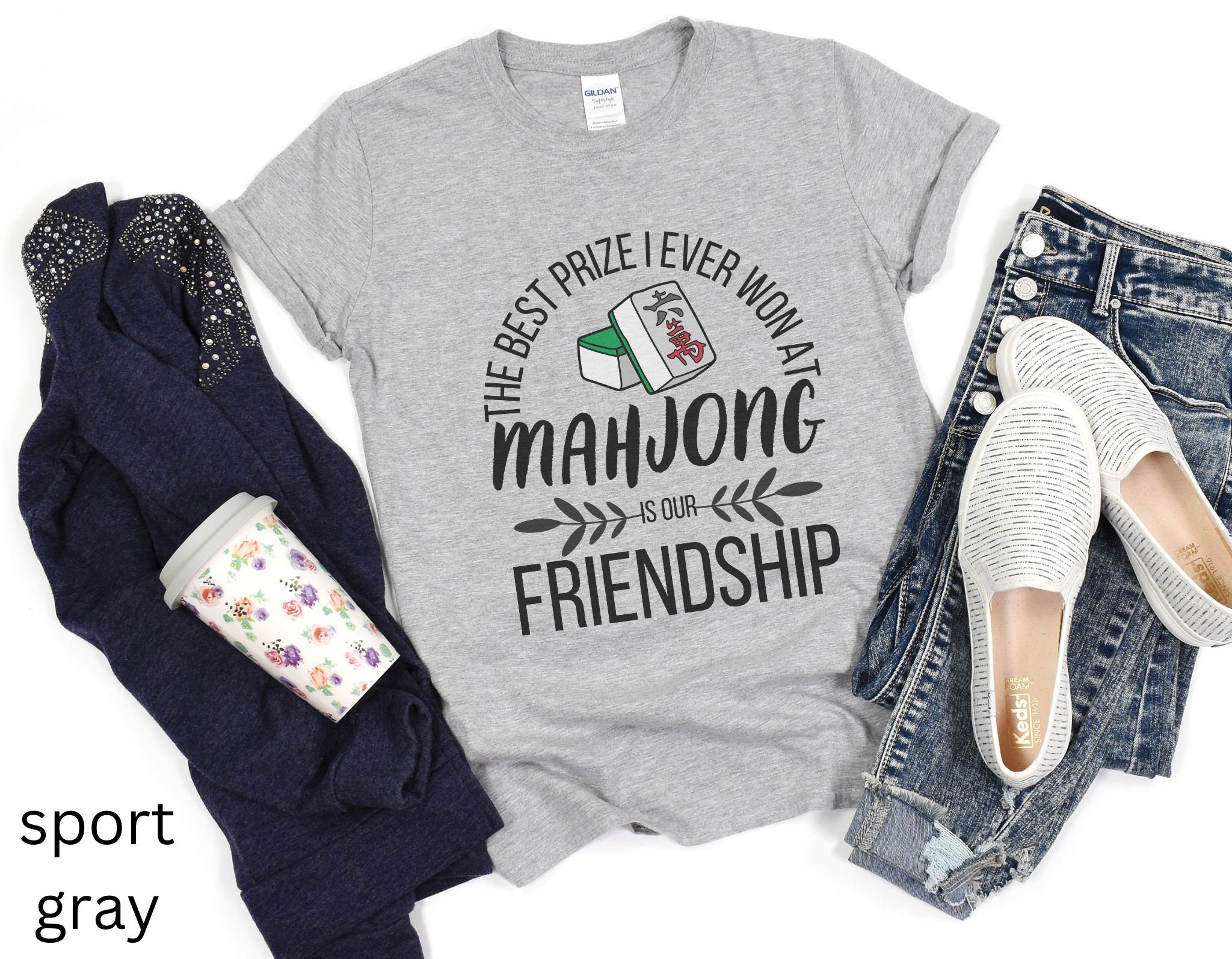 Mahjong Friends T-shirt, Mahjong Friendship Shirt, Ladies Night Out ...