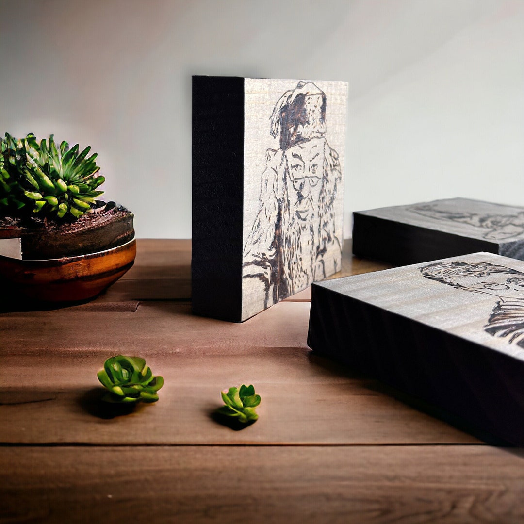 Harry Potter Characters Hanging Picture Block Home Decor Hanging Wooden ...