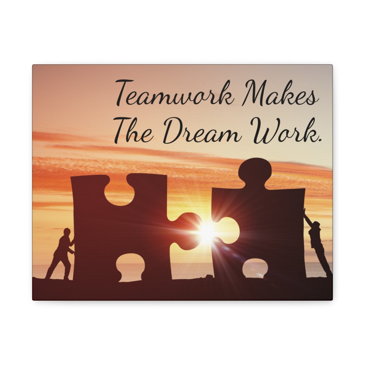 Motivational. Teamwork. Art. Office Art, Wall Art. Canvas Art. Painting ...