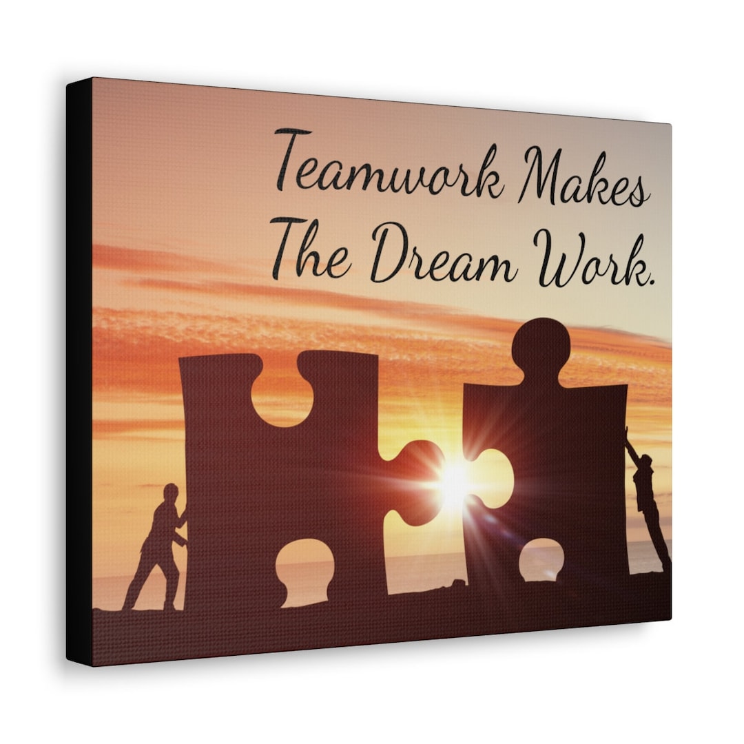Motivational. Teamwork. Art. Office Art, Wall Art. Canvas Art. Painting ...