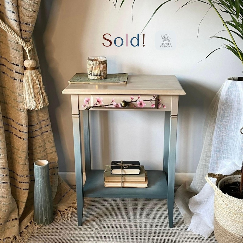 Upcycled Side Table - Etsy UK