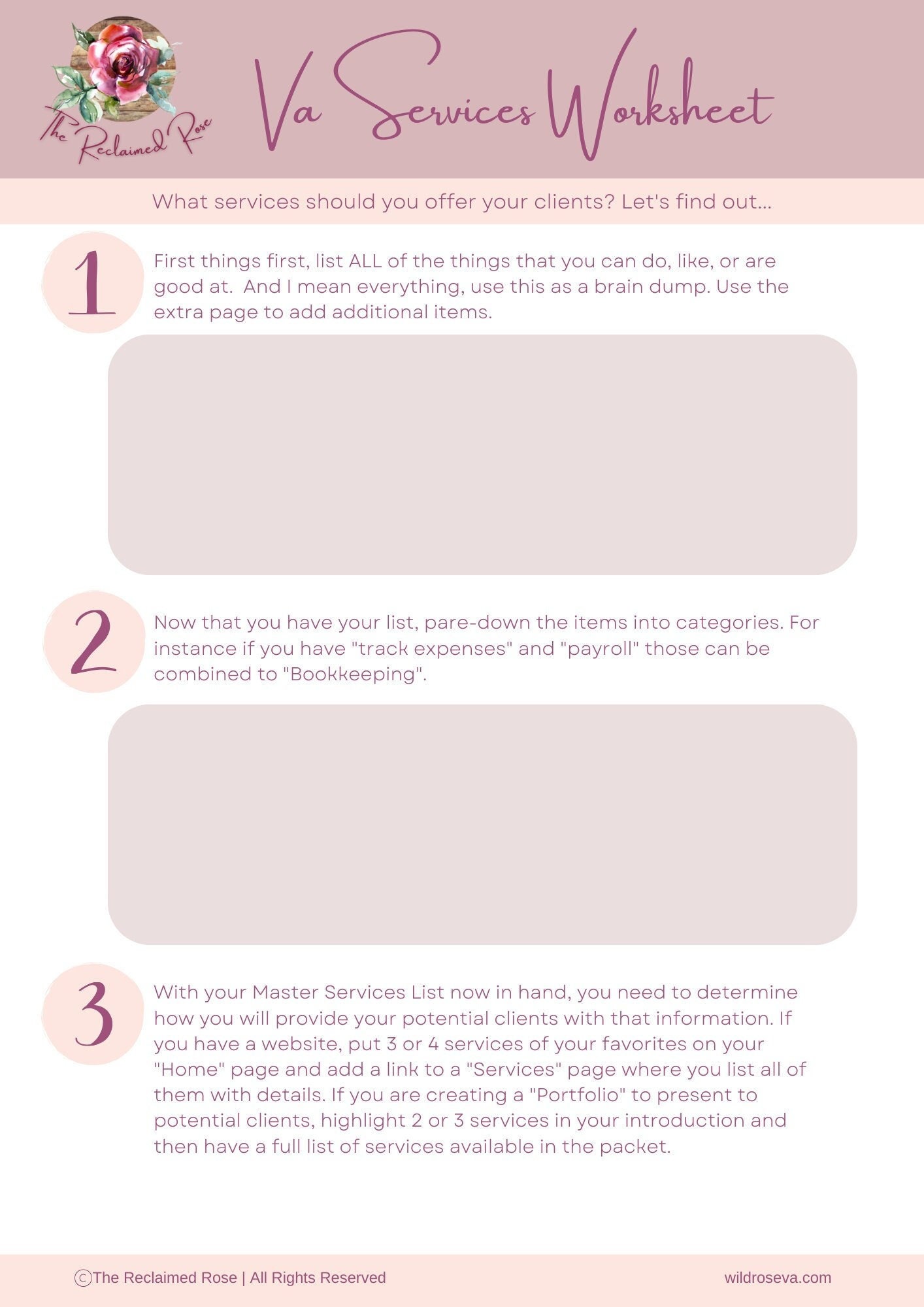Va Worksheet