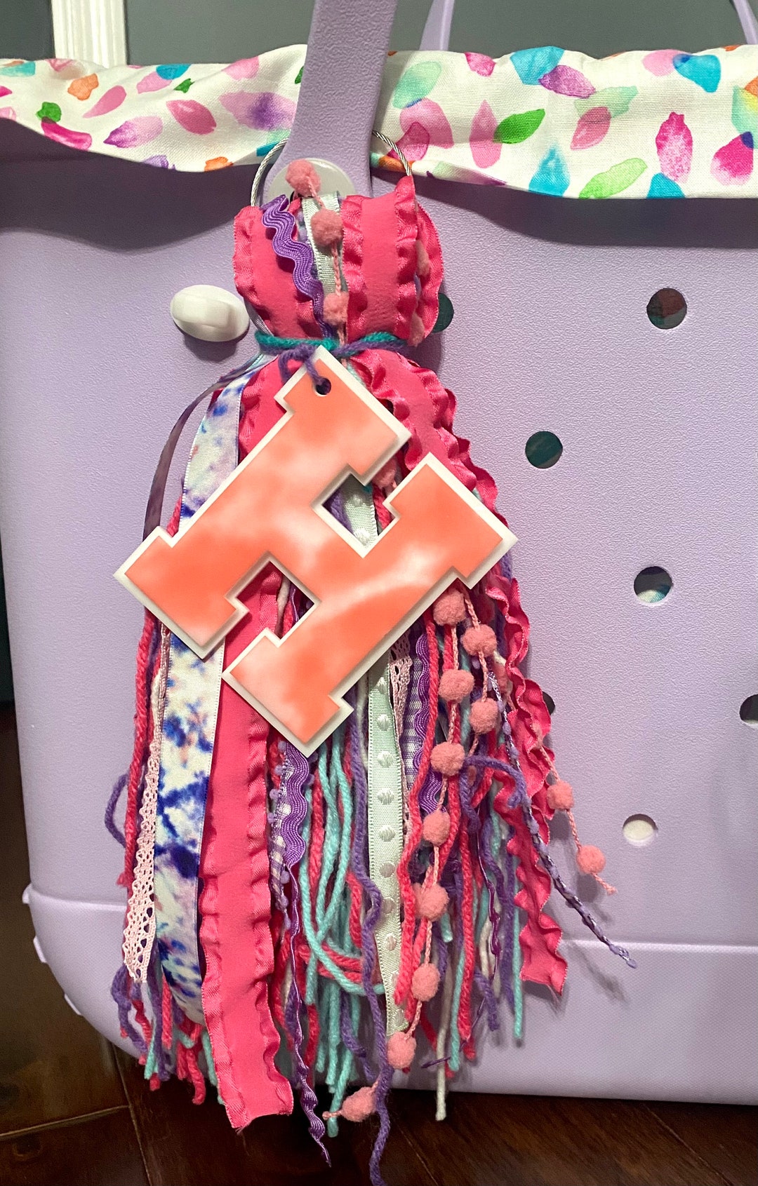 Initial Bag Tag, Bag Charm, Acrylic Bag Tag, Initial Tag, Bogg Bag ...