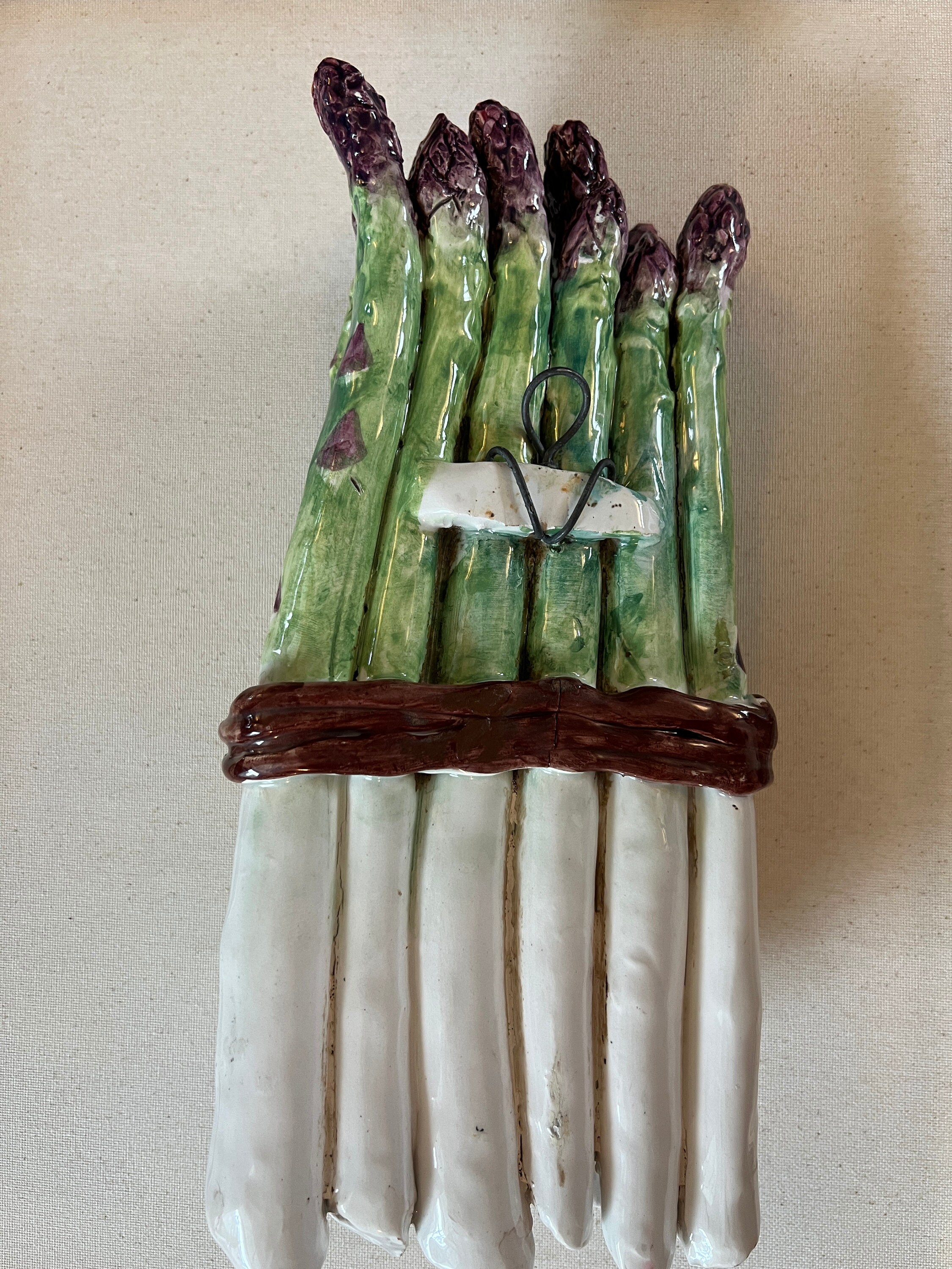 Vintage Handmade Original Ceramic Wall Art, Vegtable Sculpture ...