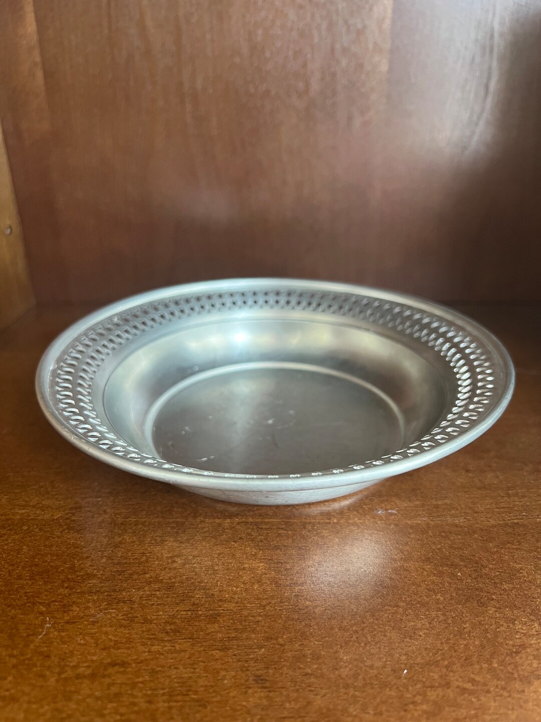 Vintage WEB Pewter Bowl/candy Dish With Heart Laser Cut Detailing on ...