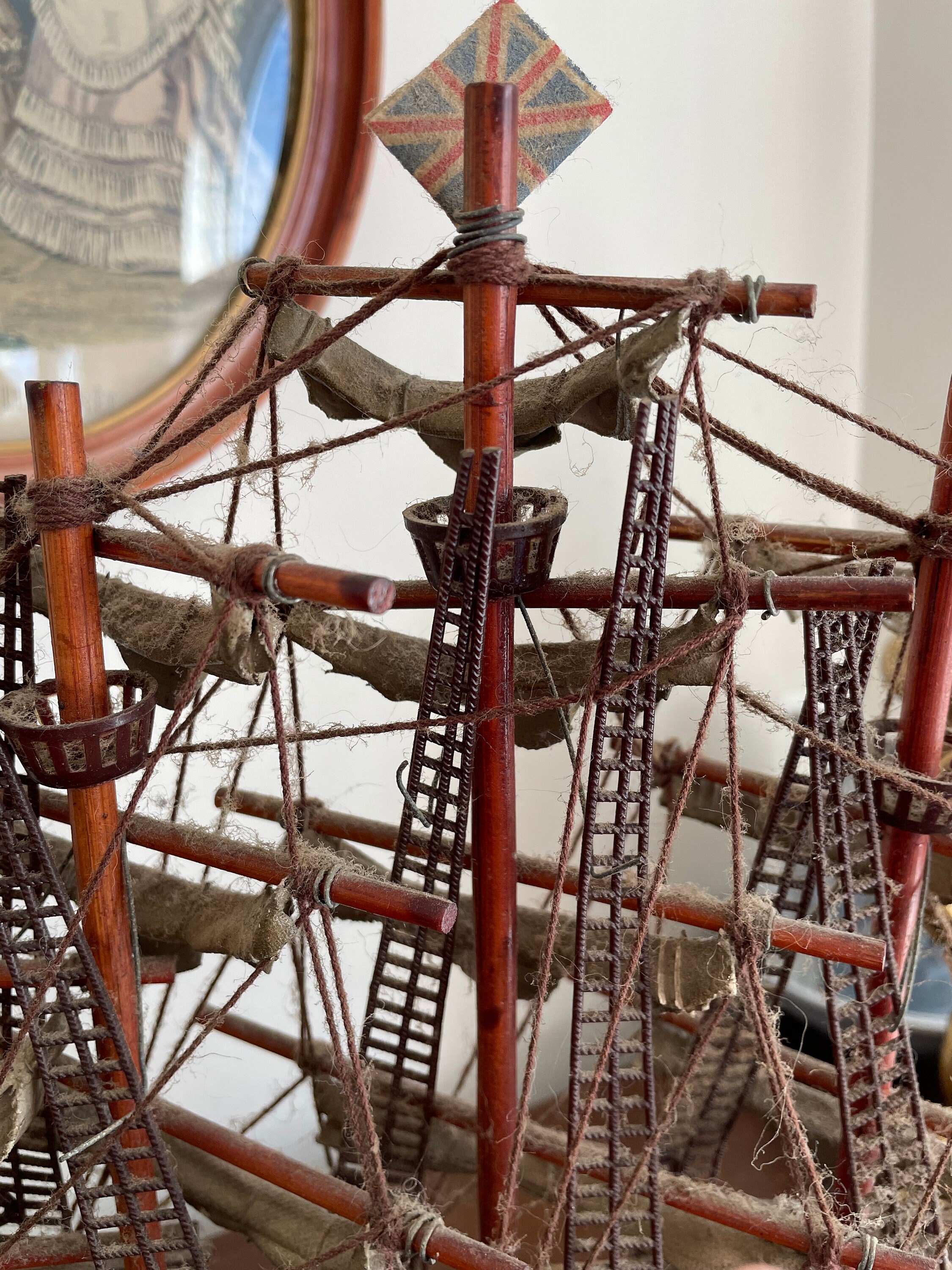 Vintage flying Cloud Wood Boat Model - Etsy