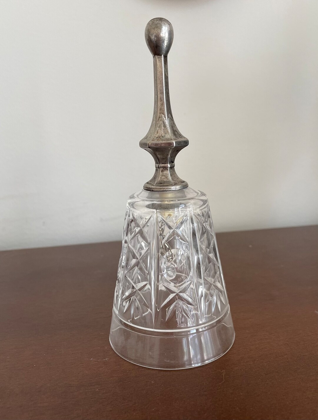 Vintage Crystal Bell Silver Handle Bell Bell Collector Gift - Etsy
