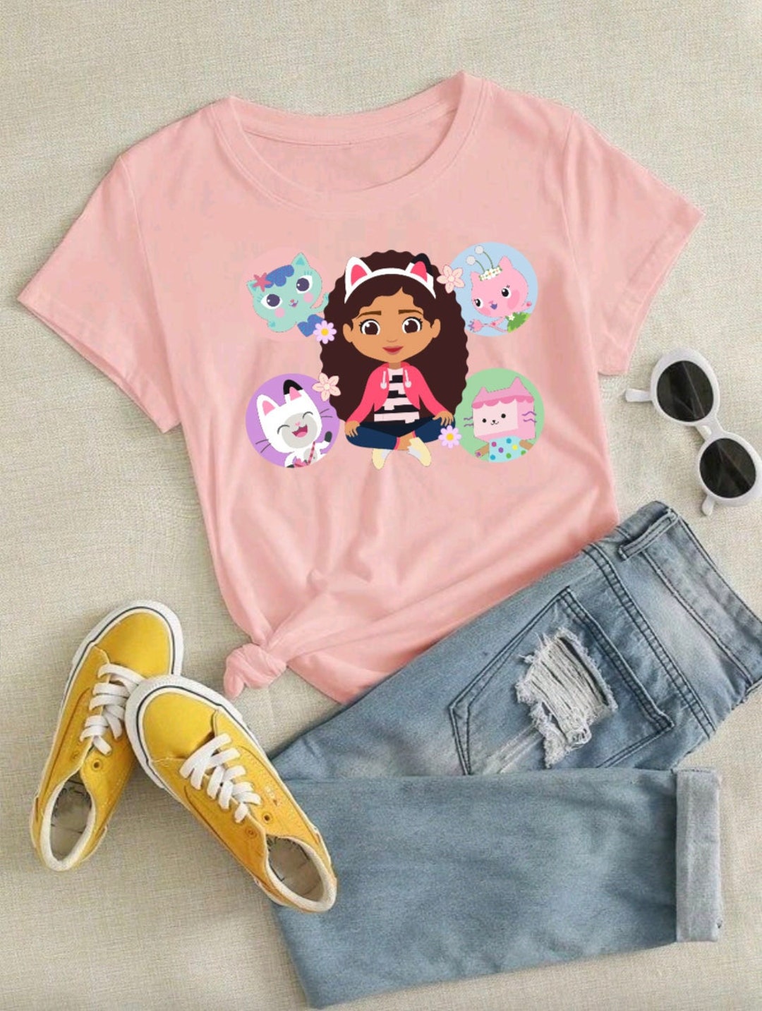 Gabbys Dollhouse Shirt | Gabby | Mercat | Pandy Paws | Kitty Fairy ...