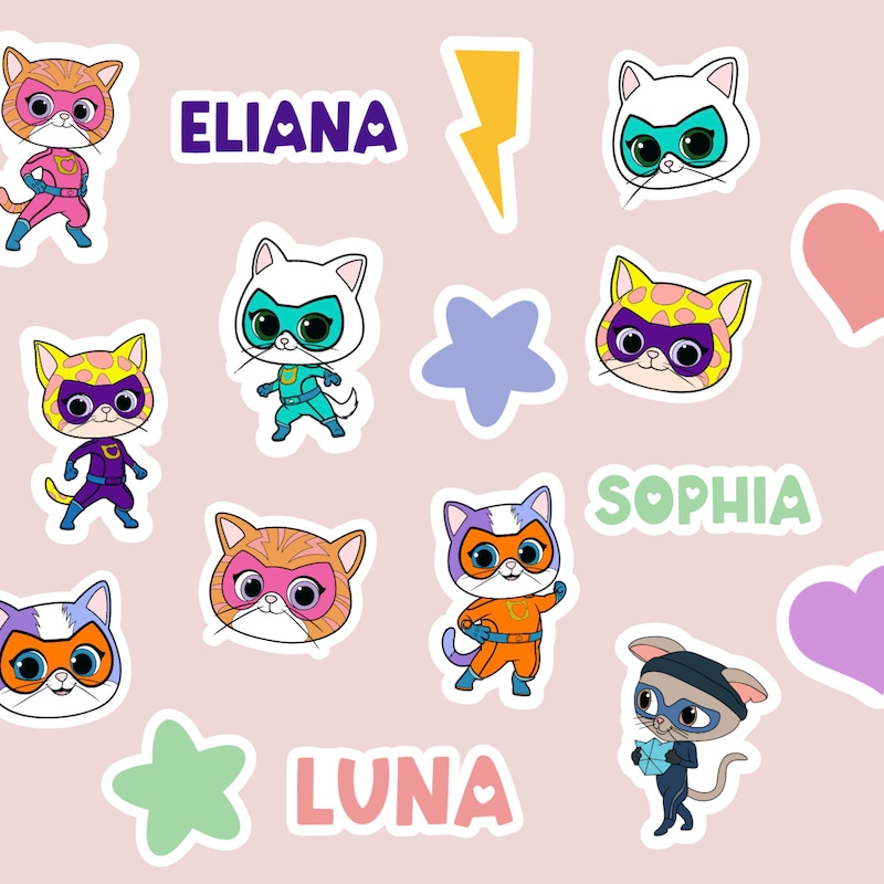 Superkitties Clipart - Etsy