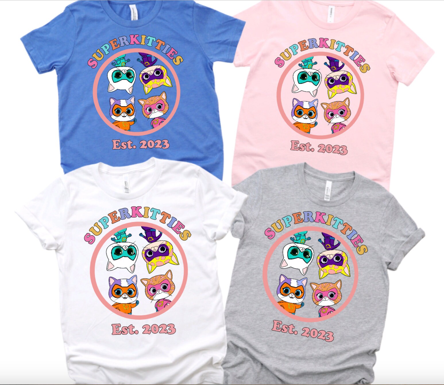 Superkitties | Bitsy | Ginny | Buddy | Sparks | Superkitties Shirt ...