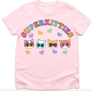 Superkitties | Bitsy | Ginny | Buddy | Sparks | Superkitties Shirt ...
