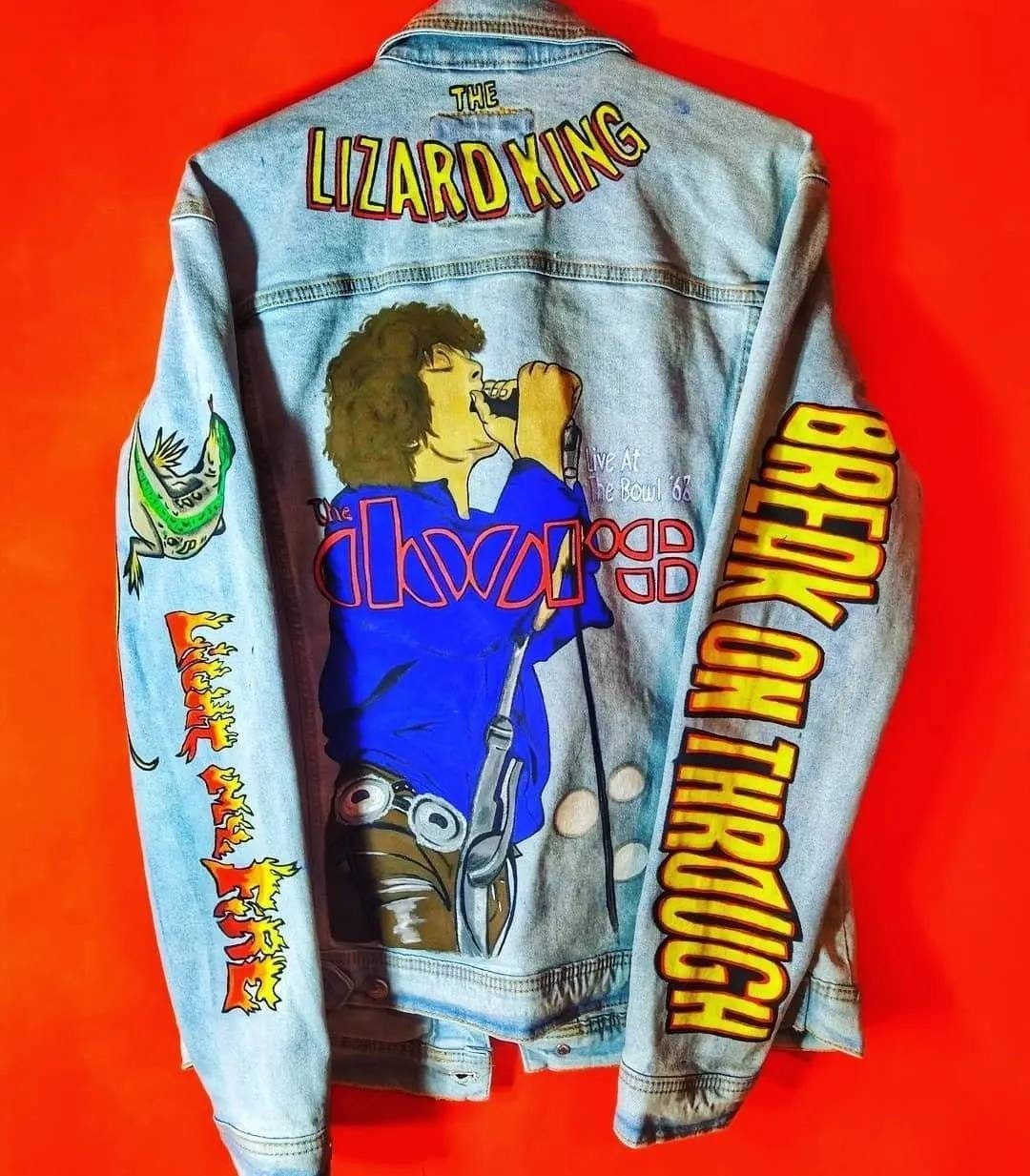 "jim Morrison-the Doors" Denim Jacket - Etsy