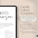 Family Values - Family Mission Statement - Digital Download Template to ...