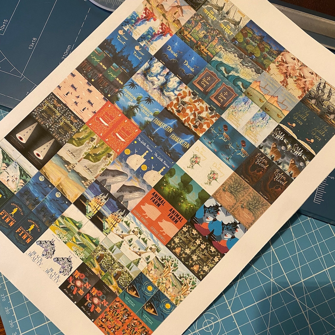 50 Popular 'classics' Digital Download Set of Miniature Book Covers ...