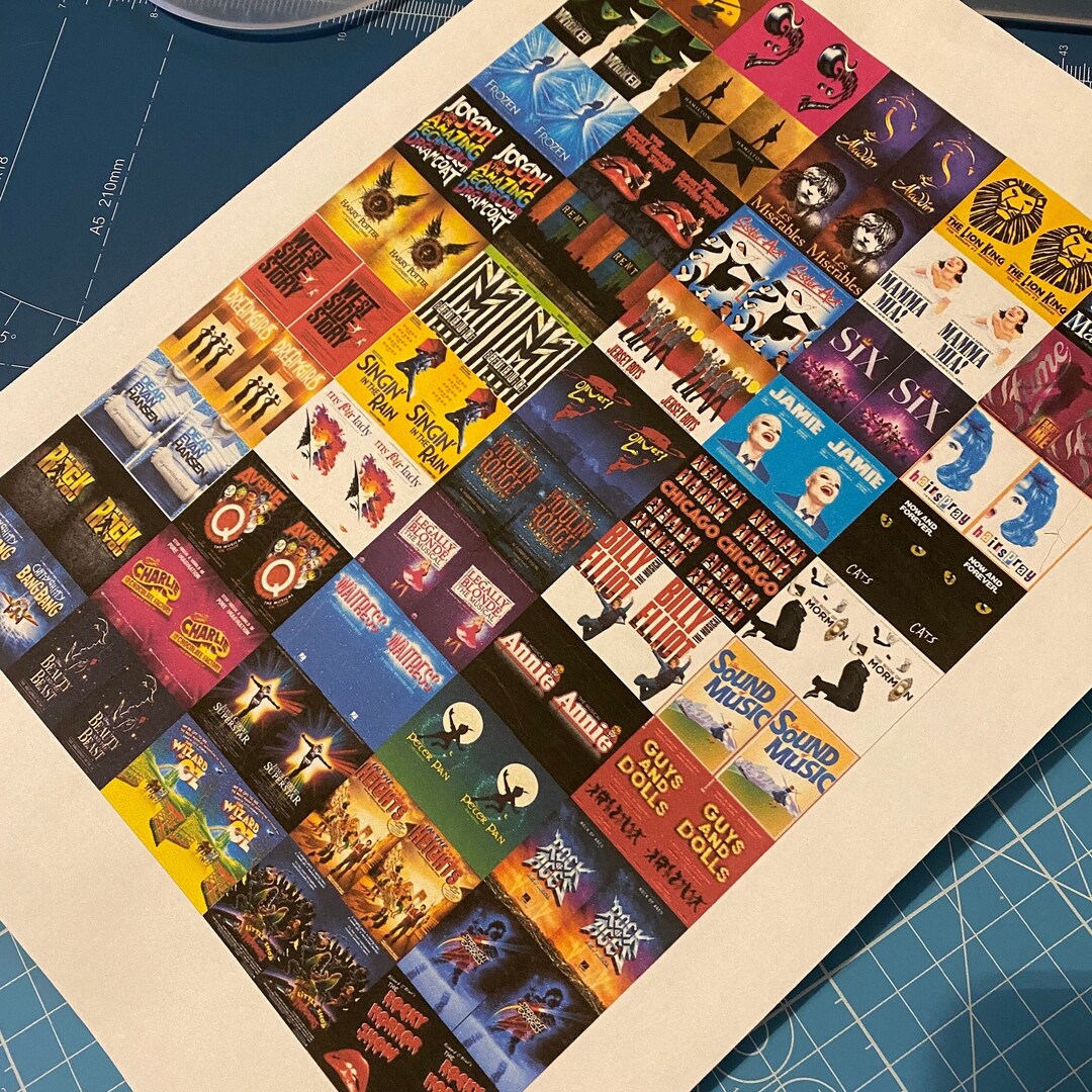 50 'musicals' Digital Download Set of Miniature Book Covers. Selection ...